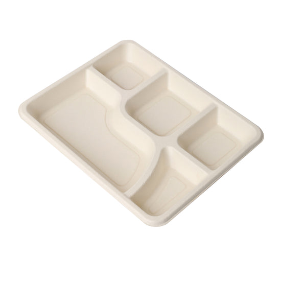 5-Compartment Tray – Ecoware