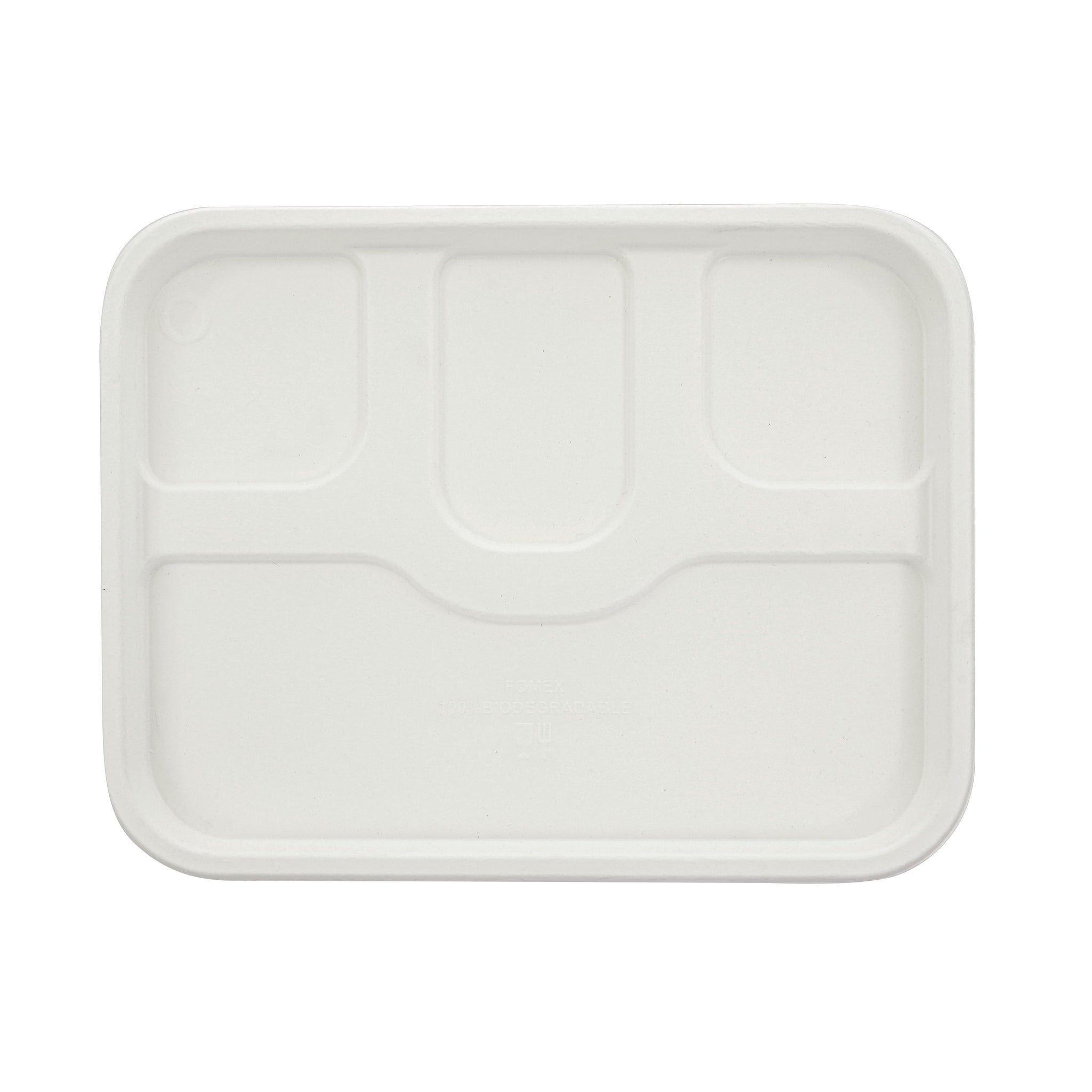 Eco-Friendly 4 Compartment Bento Tray with lid – Ecoware
