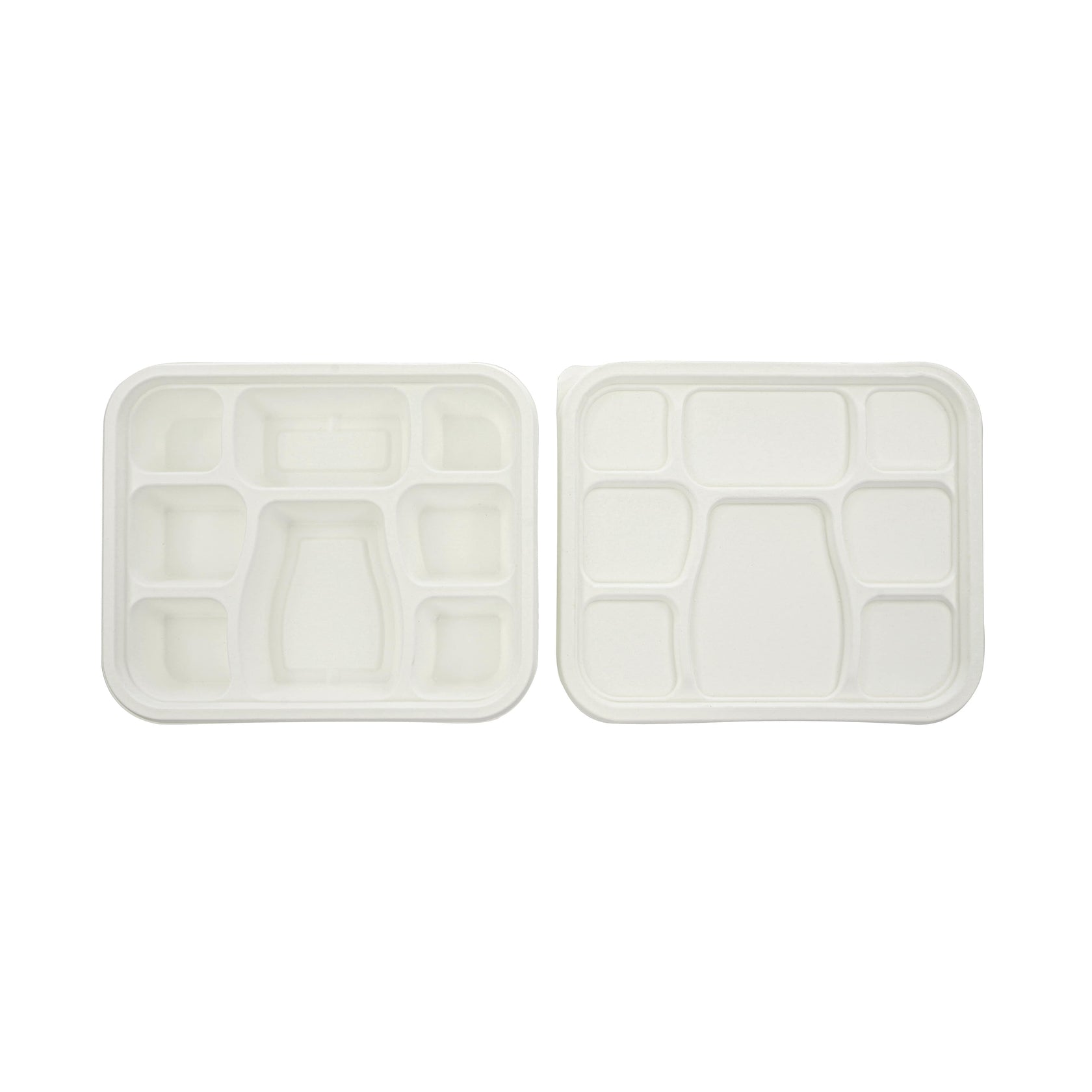 Ecoware 8 compartments strong Tray with lid